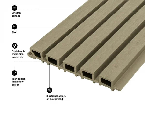 Composite Cladding Slatted Antique - BPM SUPPLIES